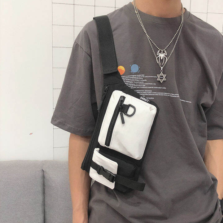 Ins super hot brand men's small purse sports shoulder bag Messenger bag ...