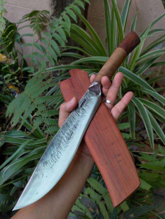 มีดเหน็บ อีเหน็บ (E-Nep) มีดด้ามบ้อง มีดเหน็บด้ามบ้อง มีดเดินป่า มีดแคมป์ 9.2” SUP9 ตีร้อนชุบ ...