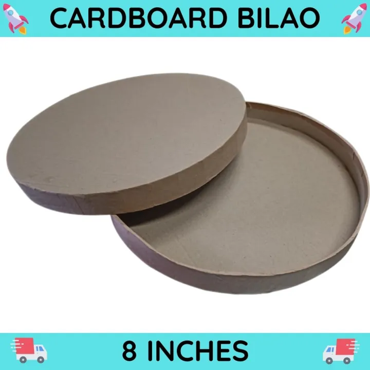 Cardboard Bilao Boxes Kraft Paper Carton Round Circle Bilao Plain ...