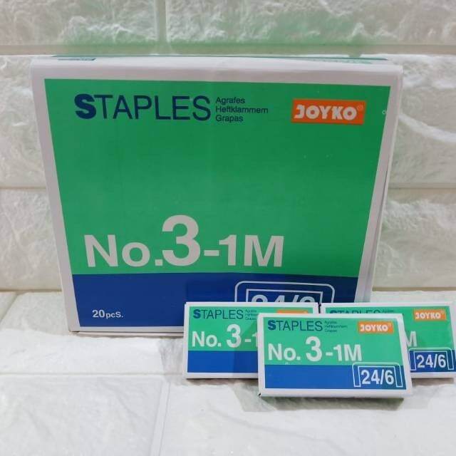 Isi Staples KENKO/JOYKO Besar No.3 24/6/Refill Hekter Steples Stapler ...