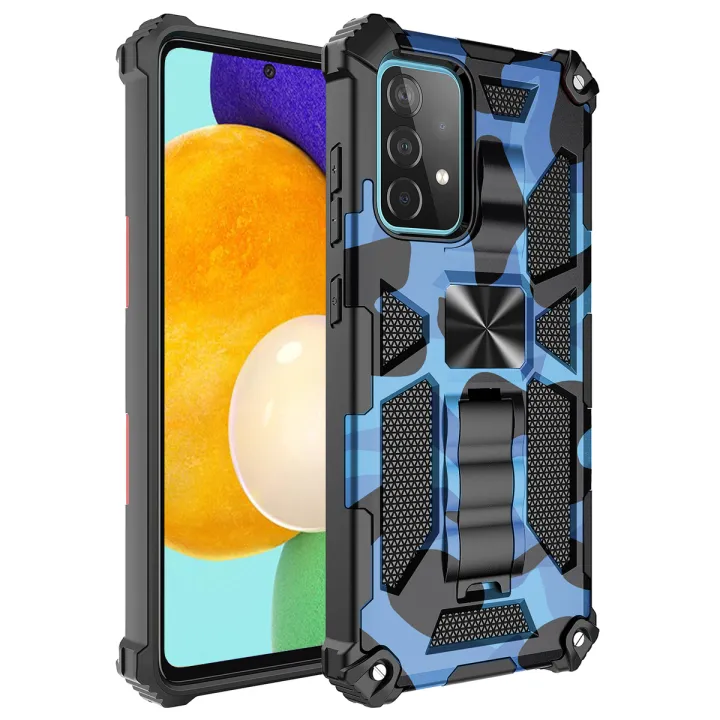 Samsung Galaxy A52 / Galaxy A52 5G / Galaxy A52s 5G Case ,RUILEAN Military Camouflage Heavy Duty ...