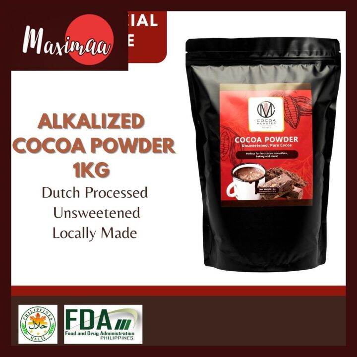 Maximaa Cocoa Monster Dutch Processed (Alkalized) Cocoa Powder 1kg ...