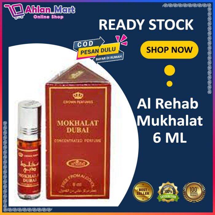 Al Rehab 6 Ml Aroma Mukhalat Mukholat Dubai Original Arab Saudi | Lazada Indonesia