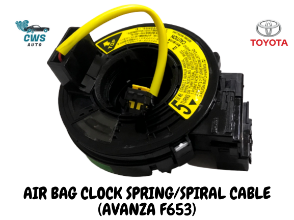 TOYOTA AIR BAG CLOCK SPRING / SPIRAL CABLE FOR TOYOTA AVANZA F653 (PART ...