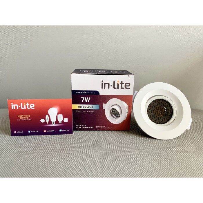 LAMPU MINI DOWNLIGHT SPOTLIGHT INLITE TRI COLOR 7W 7 WATT - INDC234 ...