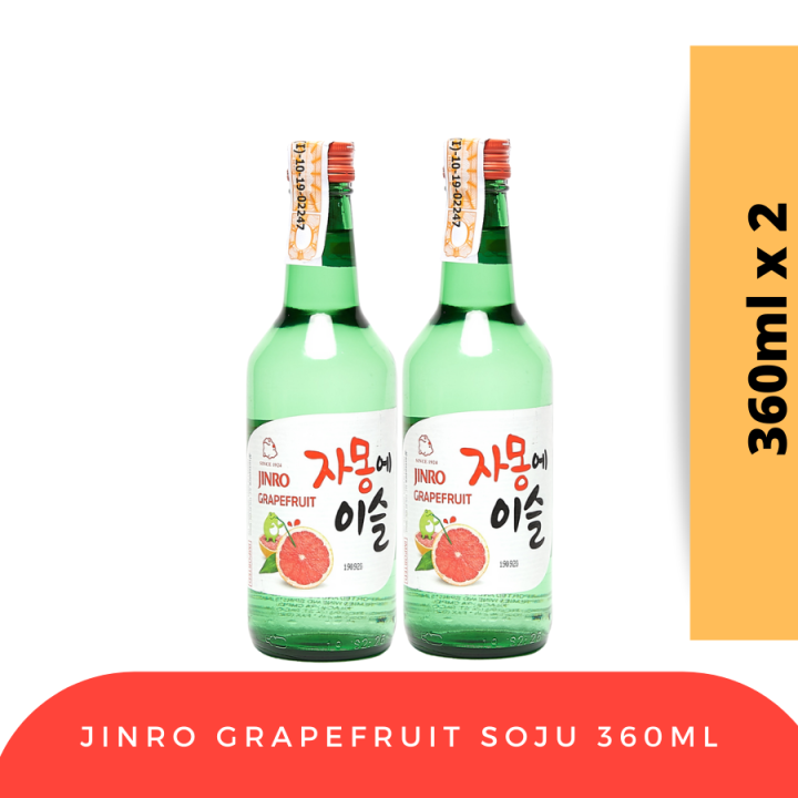 Jinro Grapefruit Soju 360mL x 2 | Lazada PH