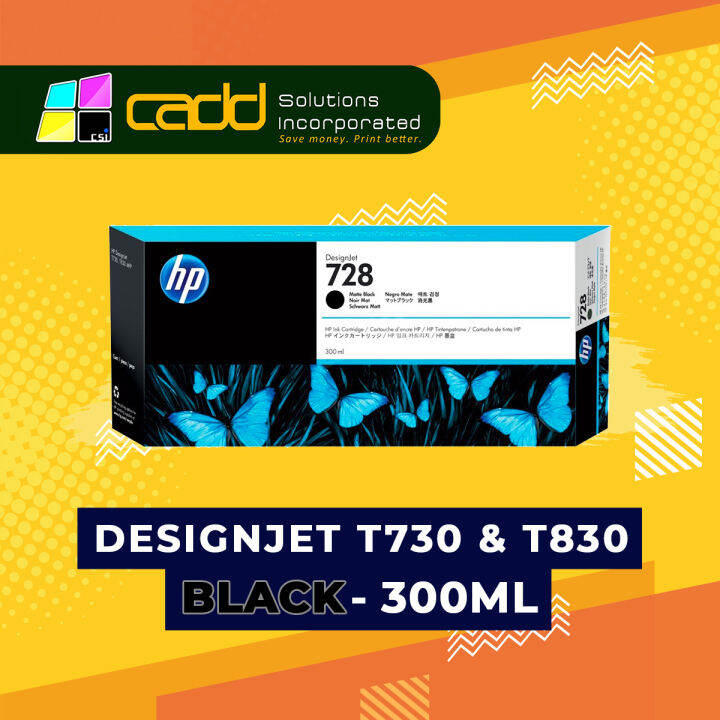 HP 728 ORIGINAL INKS - DESIGNJET T730 & T830 GENUINE/AUTHENTIC/ORIGINAL ...