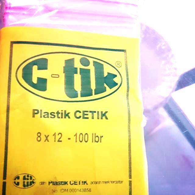 Plastik C-tik / Cetik / Klip uk 8x12 Tebal dan Berkualitas | Lazada ...