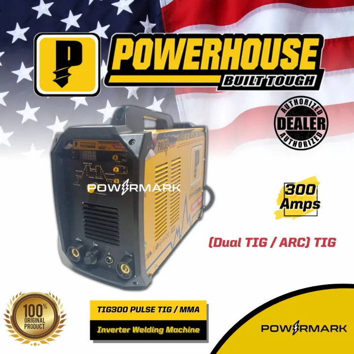 POWERHOUSE TIG300 PULSE TIG / MMA Inverter Welding Machine (Dual TIG ...