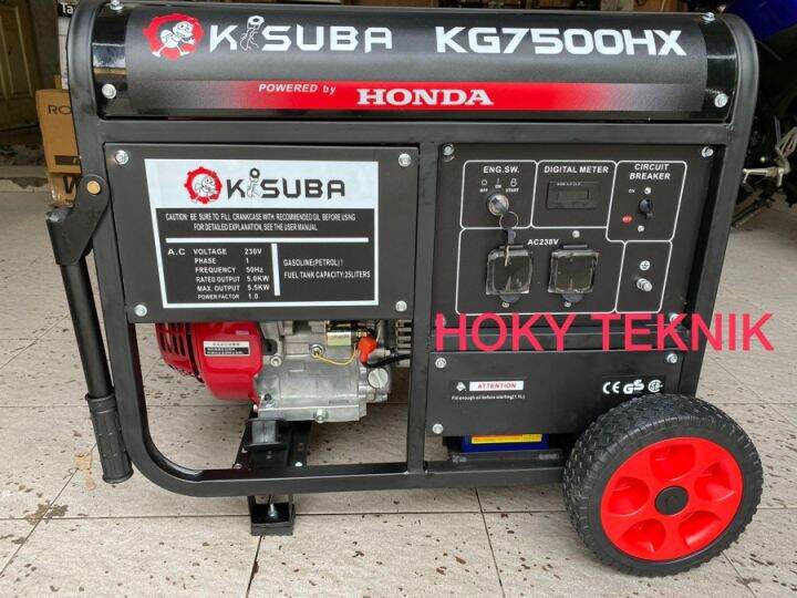 Genset Honda 5000 Watt Generator HONDA 5000Watt Manual Electric Starte ...