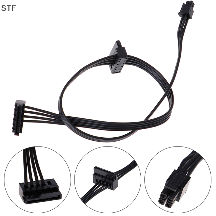 STF 1Pc 45CM mini 4 Pin to 2 Sata SSD power supply cable for lenovo ...