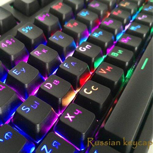 Gaming keycaps Mechanical keyboard cap Key 104 Keys Translucent ...