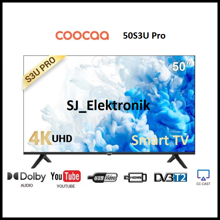 LED TV CooCaa 50 Inch 50S3U Pro UHD 4K Smart Digital TV | Lazada Indonesia