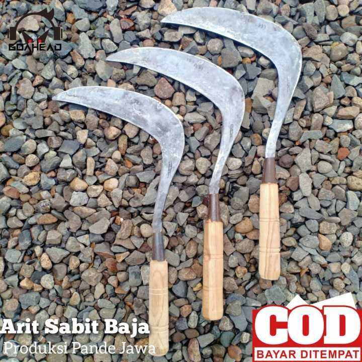 Arit Rumput Baja Asli Tebal Dan Tajam - Sabit Ani pemotong Rumput Dan ...