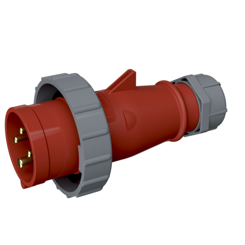 MENNEKES PLUG, MENNEKES 294, 32A, 4P, 400V, IP67, 6h, Industrial Plugs ...