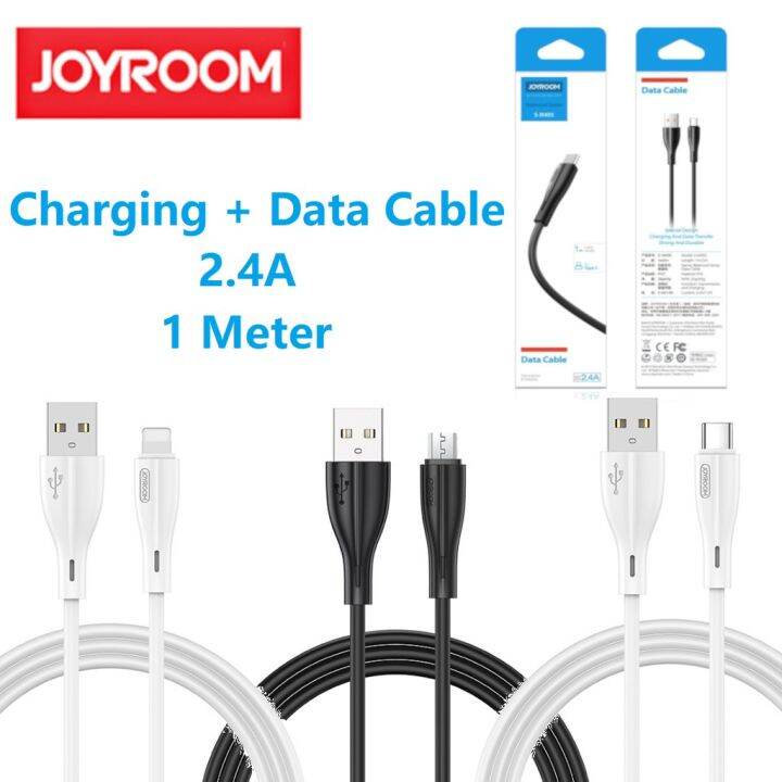 JOYROOM S-M405 2.4A FAST CHARGING DATA CABLE MICRO / TYPE-C / LIGHTNING ...