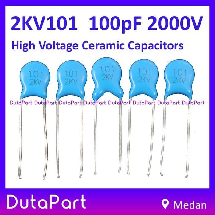50 PCS 2KV101 2KV 101 100pF 2000V High Voltage Ceramic Capacitor ...