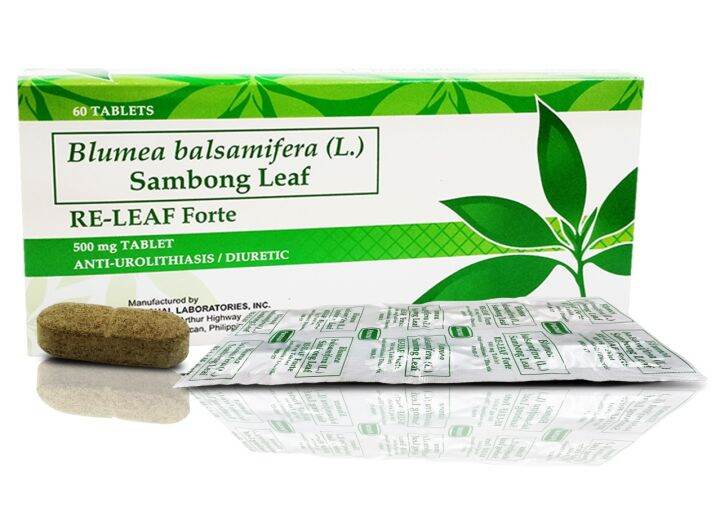 RE-LEAF Forte Sambong leaf 500mg Tablet (sold per piece) | Lazada PH