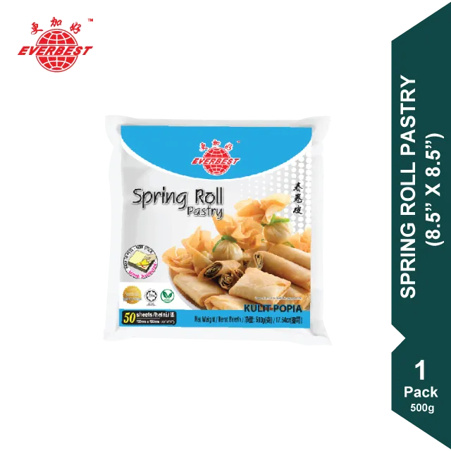 Everbest Spring Roll Pastry 春卷皮 (8.5" x 8.5") 500g [KL & Selangor ...