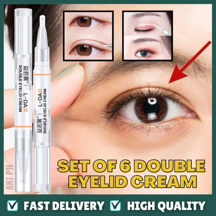 SUPER TRENDING L-DA Double Eyelids Cream [SET OF 6] Eye Lifting ...