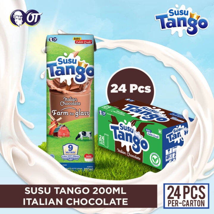 Susu Tango Italian Chocolate 200ML - Bundle 24 Pcs | Lazada Indonesia