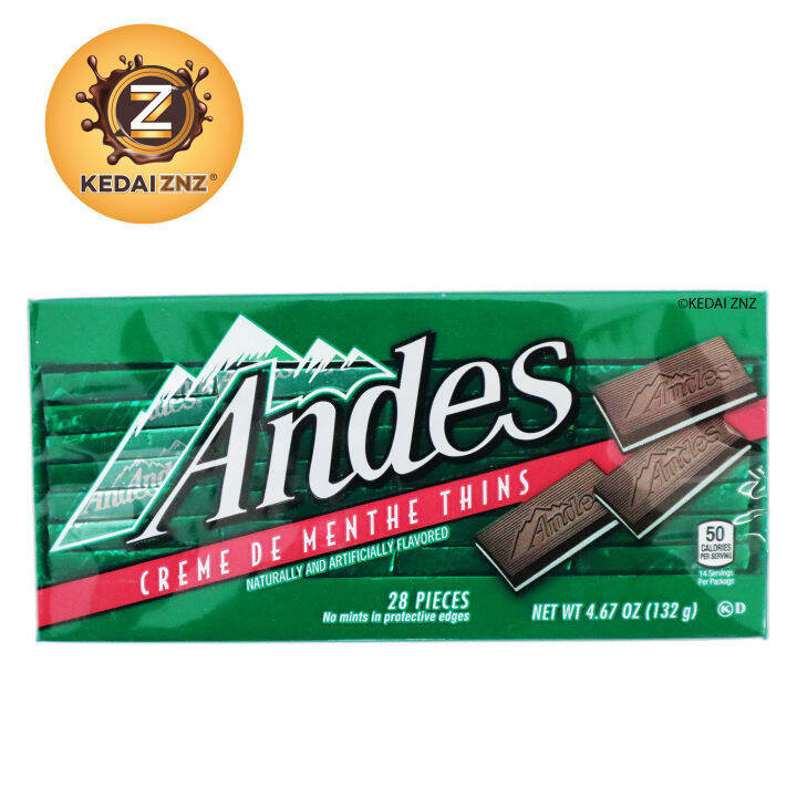 Chocolate Andes CRÈME DE MENTHE THINS Box 132g Coklat | Lazada