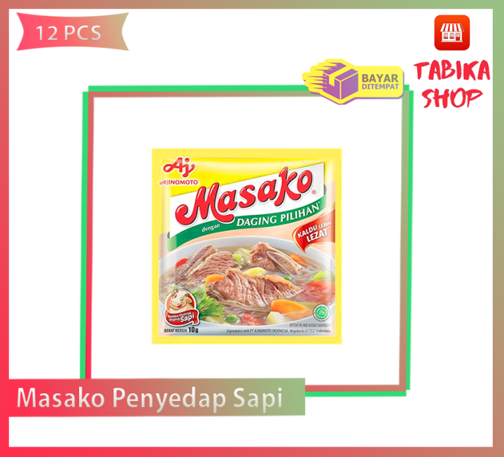 Masako Penyedap Masakan Rasa Daging Sapi 10 Gram -12 PCS | Lazada Indonesia