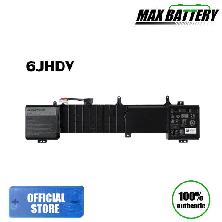MAX Alienware 17 R2 / R3 Original 8-cell Laptop Battery 92Wh - 6JHDV ...