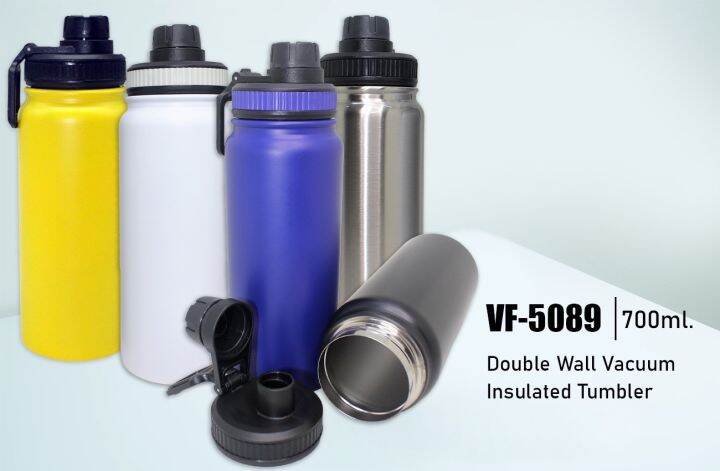 Atlantic Insulated Vacuum Flask Tumbler Wide Mouth with Spout 24oz VF ...