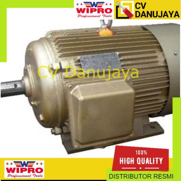 Dinamo Motor Penggerak Elektro Motor Elektromotor 7,5 hp 7.5 pk 3 phase 3 fase 1000 RPM Wipro ...