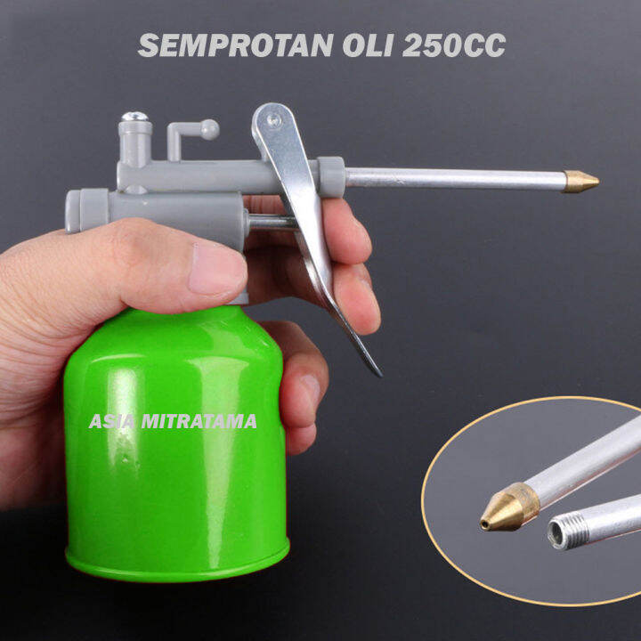 OIL CAN KALENG 250CC - BOTOL POMPA SEMPROT OLI 250 CC - OLI CAN BESI ...