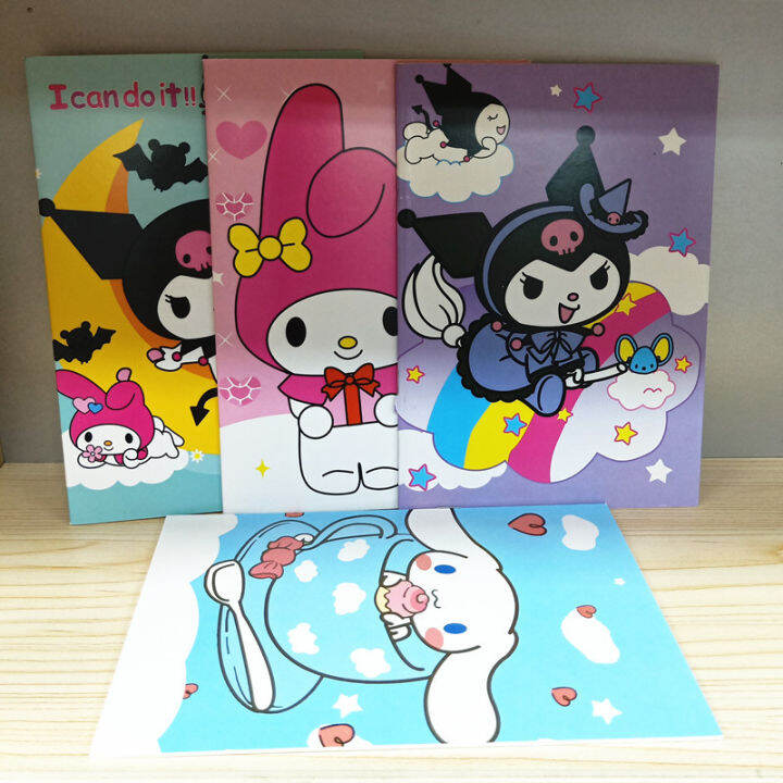 4Pcs Kuromi/Sanrio/Melody/Cinnamoroll/A5 Note Book ef Toy ef toy ...