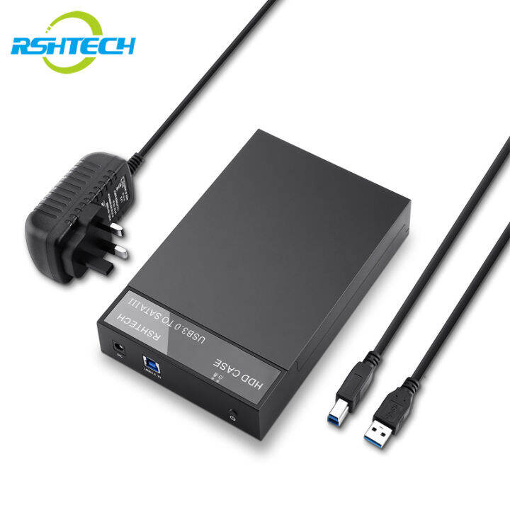 RSHTECH R319 Hard Drive Enclosure USB 3.0 to SATA External Hard Drive Docking Station for 3.5 ...