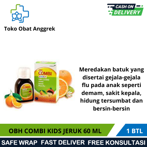 OBH COMBI ANAK BATUK FLU/JERUK/60ML/OBAT BATUK ANAK/ OBAT UNTUK ...