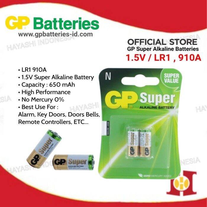 Baterai LR1 910A 1.5V Alkaline Size N GP Original | Lazada Indonesia