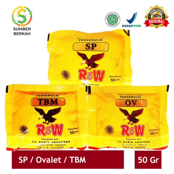 SP Ovalet TBM Pengembang Kue Roti Rajawali R&W RW 50 gr | Lazada Indonesia