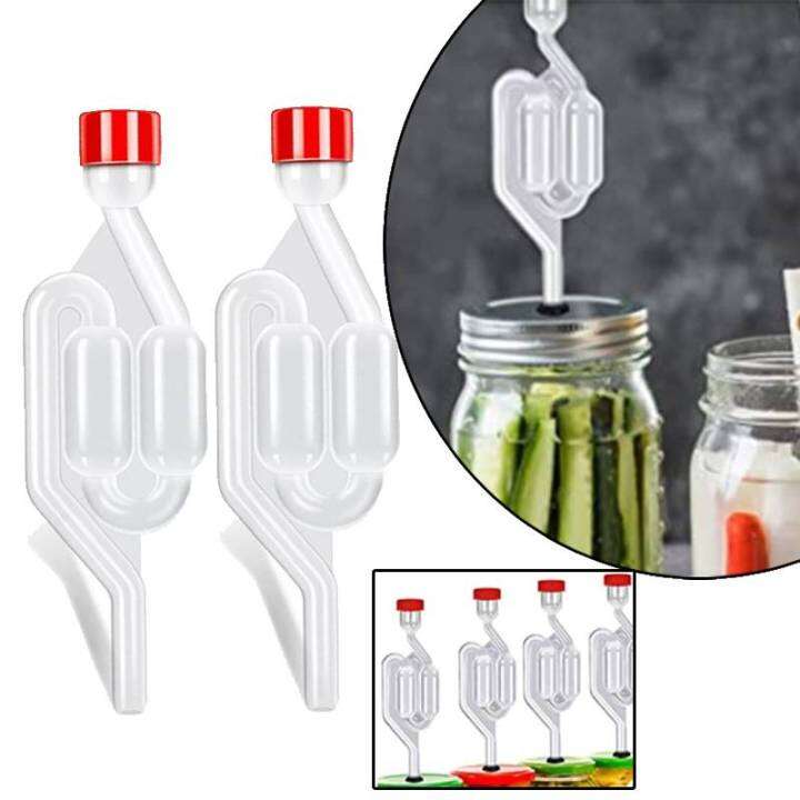 One-Way Wine Airlock Beer Brewing Fermentation Check Valve Plastic Air ...