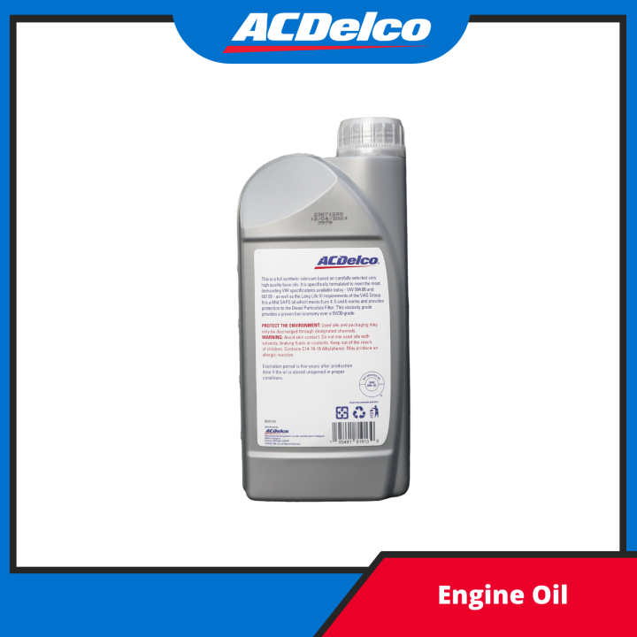ACDelco 0W-30 Fully-Synthetic Engine Oil (EU) | Lazada PH