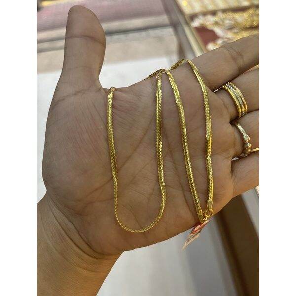18k saudi gold snake chain 16-18 | Lazada PH