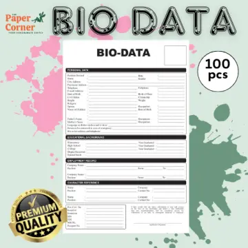 Biodata Form Philippines