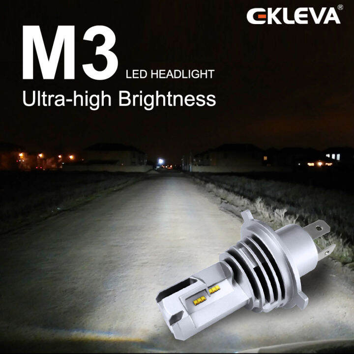 EKLEVA 2pcs H11 H4 H7 9005 Car M3 LED Headlight Bulb Kit 60W 10000LM ...
