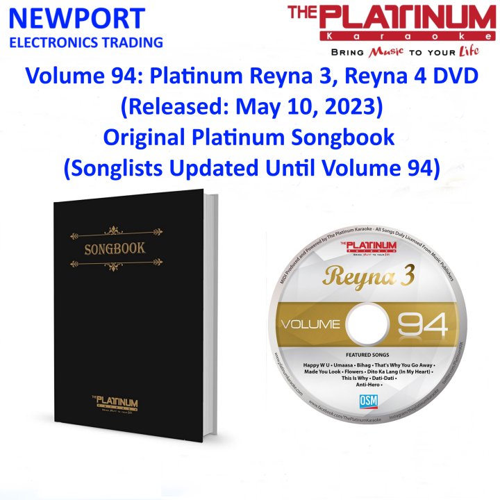 Platinum Reyna 3 Reyna 4 Songbook and Volume 94 Karaoke DVD | Lazada PH