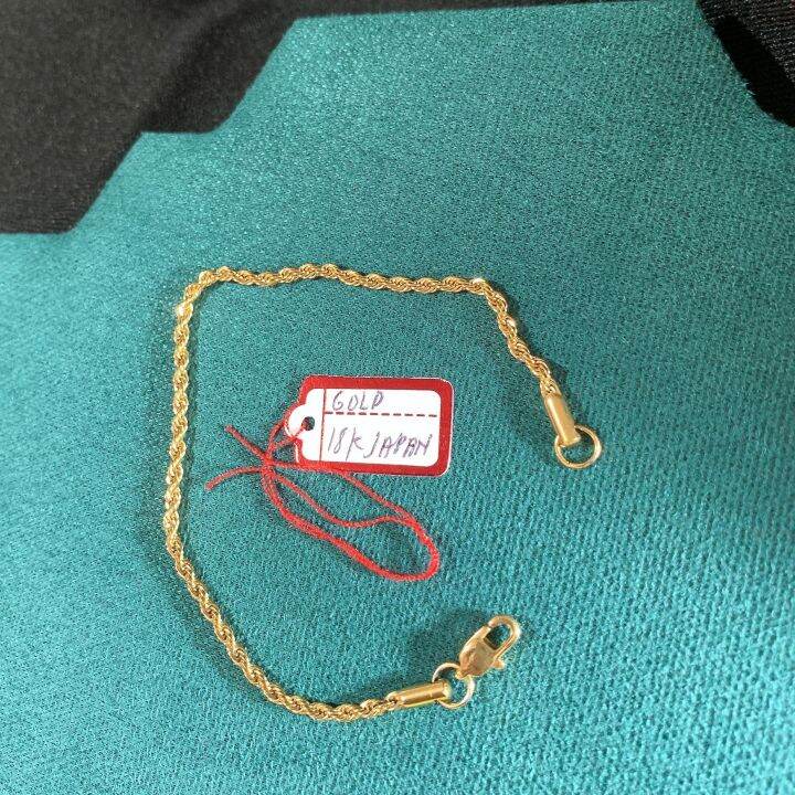 Ongpin Mnl Rope Chain Gold Bracelet Pawnable 10k US Gold, Bracelet ...