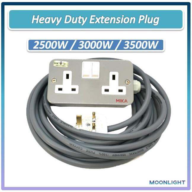 【COD】Hot Heavy Duty Extension Plug Wire Trailing Socket Metal Clad ...