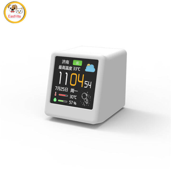 Smart Weather Station Desktop WiFi Clock With 1.54 Inch LCD Display ...