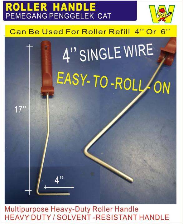 ROLLER HANDLE 4'' ( SINGLE WIRE ) / PEMEGANG PENGGELEK BERDAWAI TUNGGAL ...