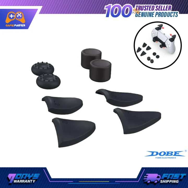 Dobe L2 R2 Trigger Extenders Analog Thumb Grip For Ps5 Controller Black Playstation 5 By Game