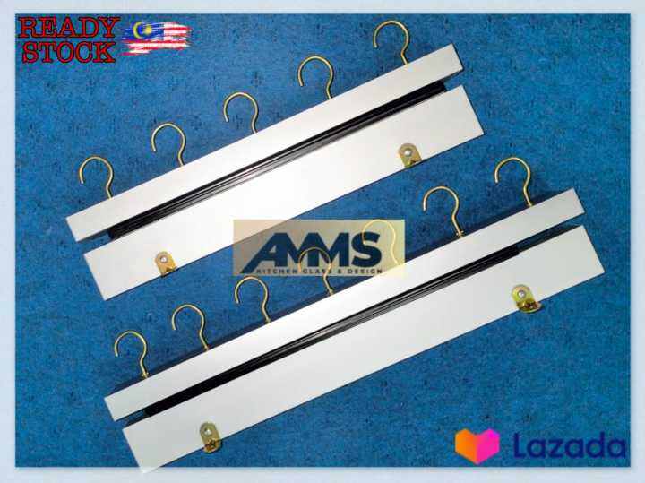 HEAVY DUTY KITCHEN CABINET PULL OUT PAN HANGING RACK/RAK GANTUNG KUALI ...