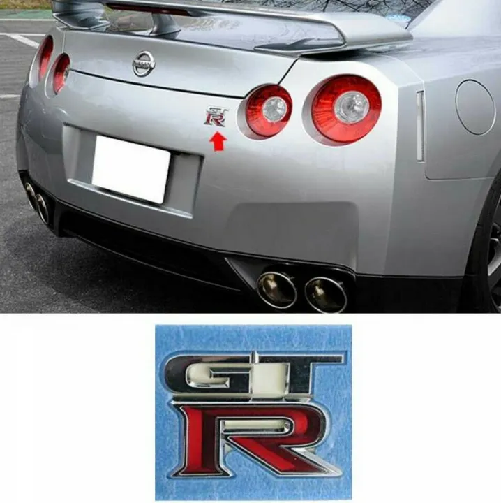 โลโก้ จีทีอาร์ นิสสัน ติดด้านหลัง งานโลหะ NISSAN Genuine GT-R R35 ...