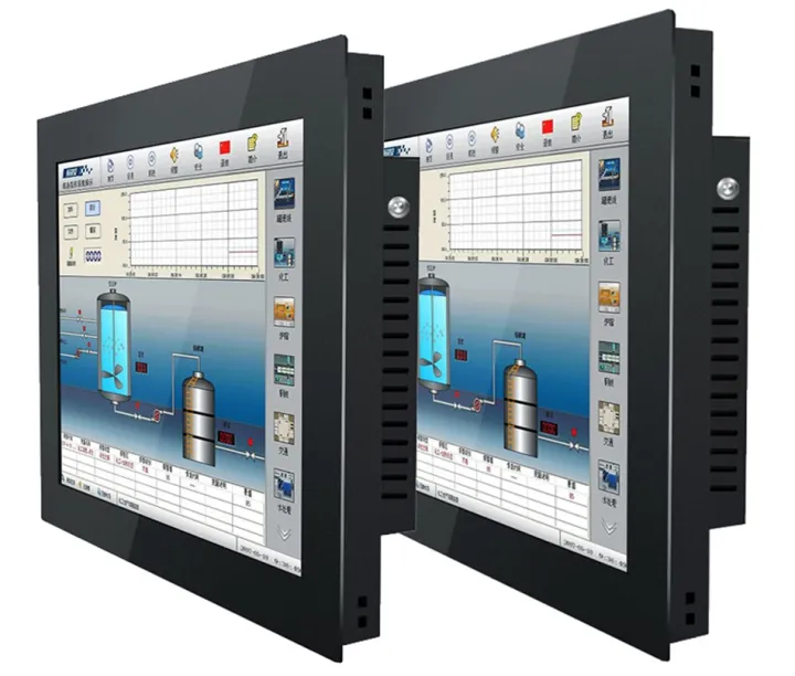 1000Nits Outdoor Sunlight Brightness Monitor IP65กันน้ำ15นิ้ว Embedded ...